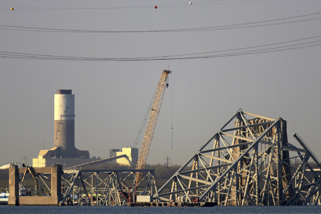 As cranes arrive at Baltimore bridge collapse site, governor describes ...